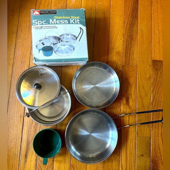 Ozark Trail | Kitchen | Ozark Trail 5piece Mess Kit Stainless Steel ...